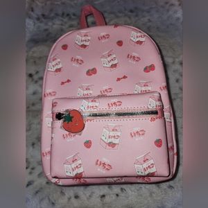 Hot Topic | Bags | New Tag Strawberry Milk Mini Backpack | Poshmark